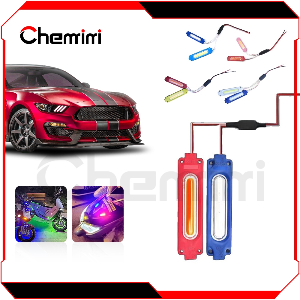 Blinker LED lights for motorcycle/12-24V/flashing signal light bulb/Red ...