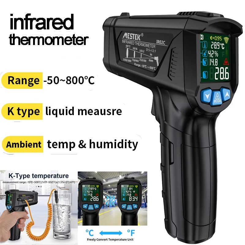 IR02 Series Industrial Infrared Thermometer Temperature Measuring Tool ...