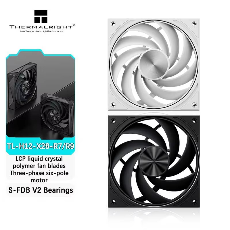 Thermalright H12 28cm thick PC case cooling fan with LCP balanced ...