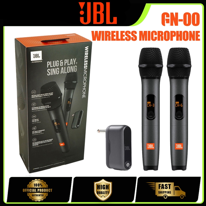 JBL Original HD Sound Universal Mic Set Wireless Microphone For Videoke ...