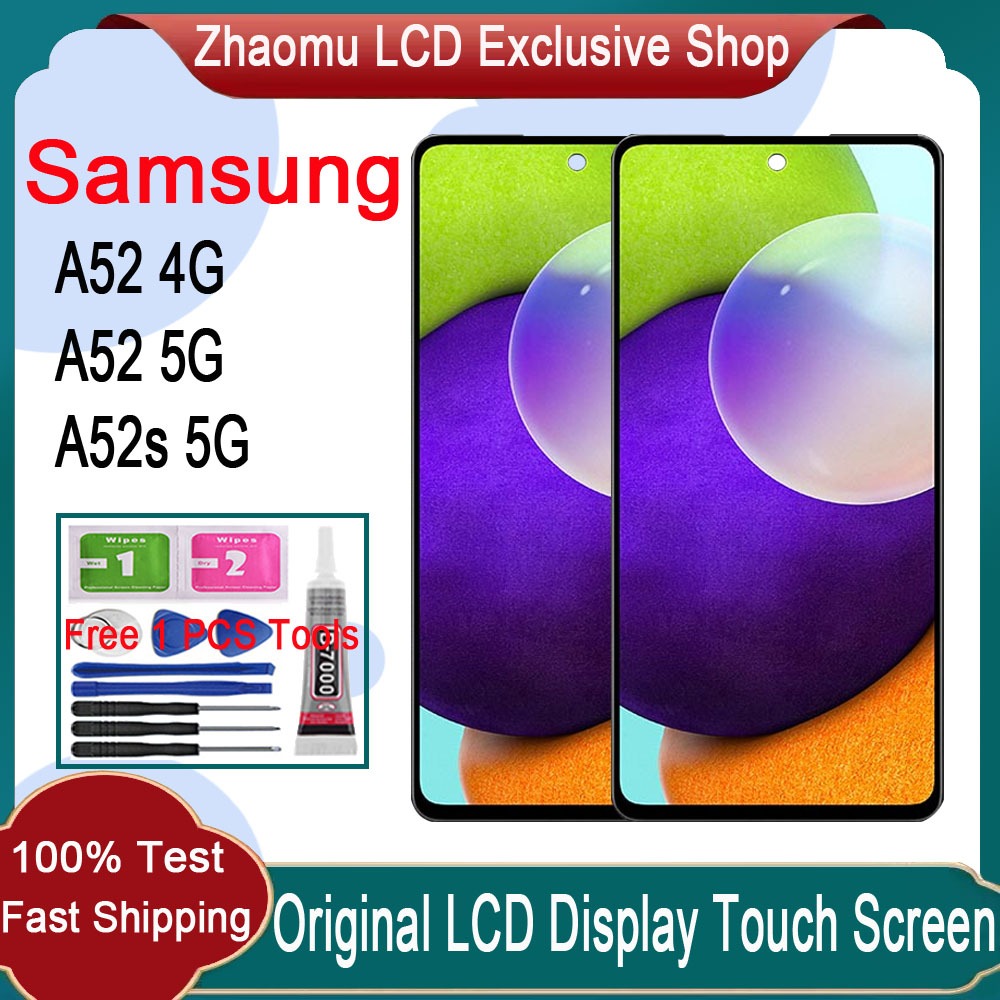AMOLED Samsung Galaxy A52 4G 5G A52s 5G LCD Display Touch Screen With ...
