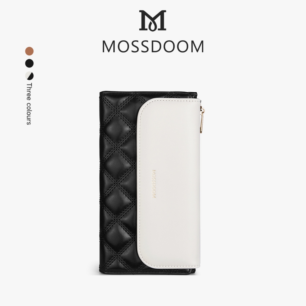 MOSSDOOM Women's Bag Dompet Wanita Simpel Panjang Simple Long Wallet ...