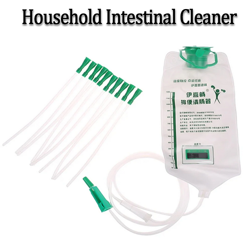 1200ML Reusable Anal Douche Rinse Bag Home Colon Cleansing Enema Kit ...