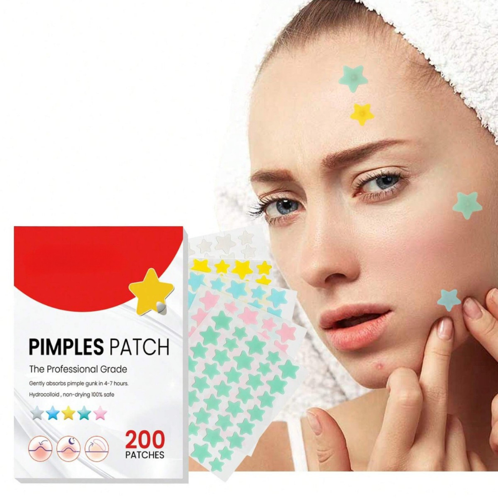 Hydrocolloid Acne Patches with Witch Hazel & Hyaluronic Acid ...