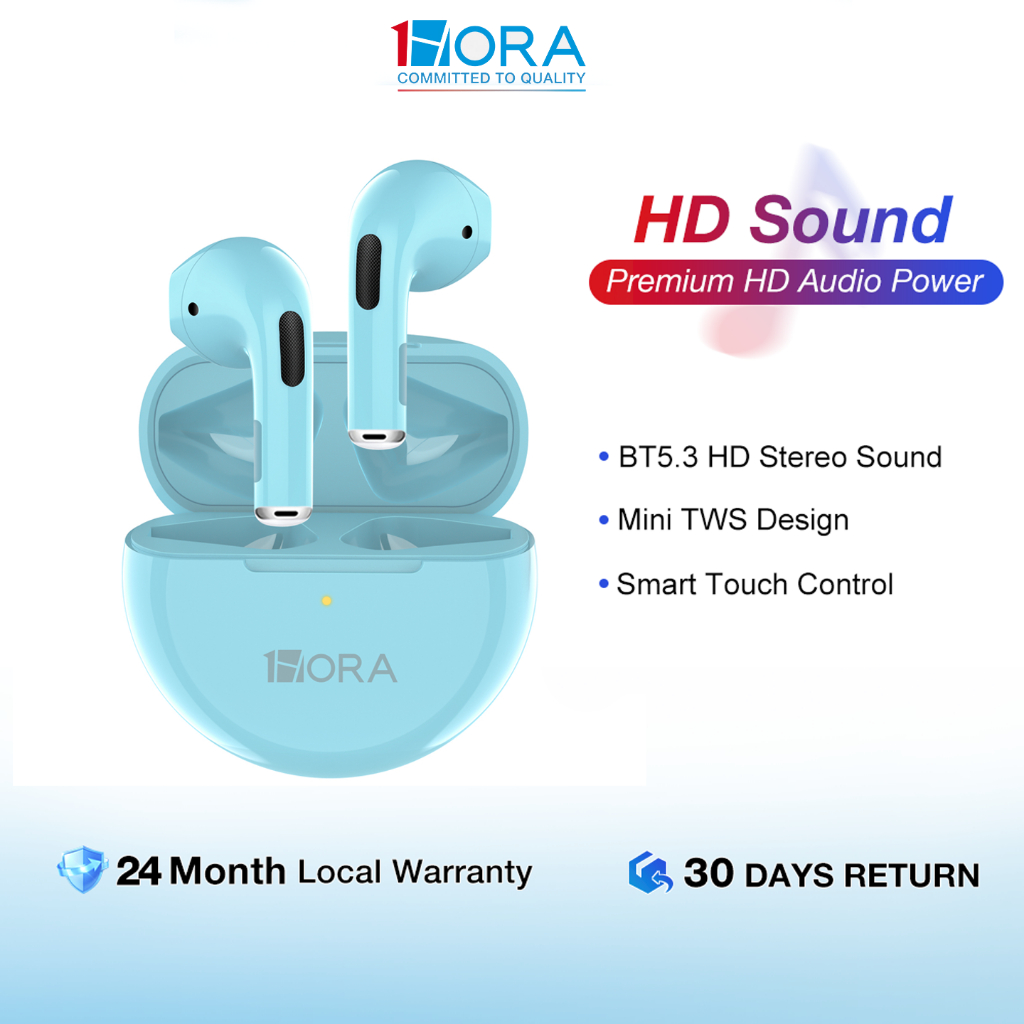 1HORA Circular Headset Macaron TWS Ture Wireless Earphones Noise ...