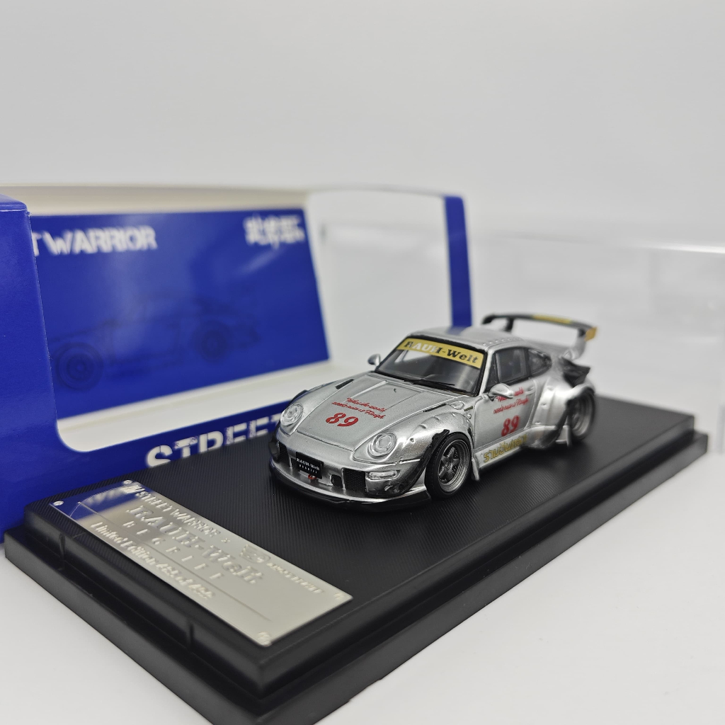 SW 1:64 Porsche RWB 993 heavenly Twin Exhaust Alloy Car Model ...