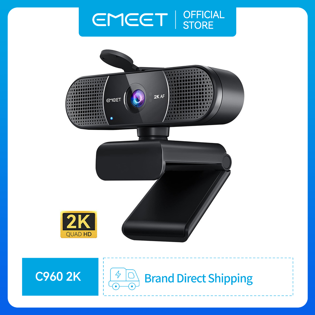 Webcam 2K QHD USB Camera EMEET C960 2K with Microphone TOF Autofocus ...