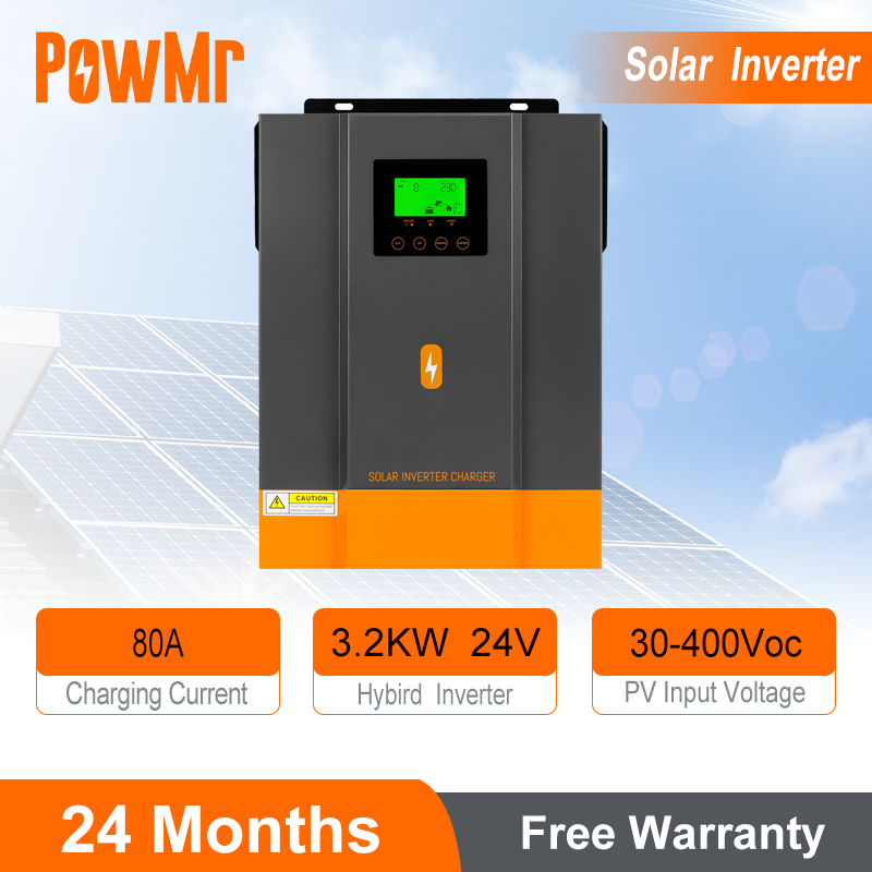 PowMr 3.2KW MPPT Hybrid Inverters 220V Pure Sine Wave Soalr Inverter ...