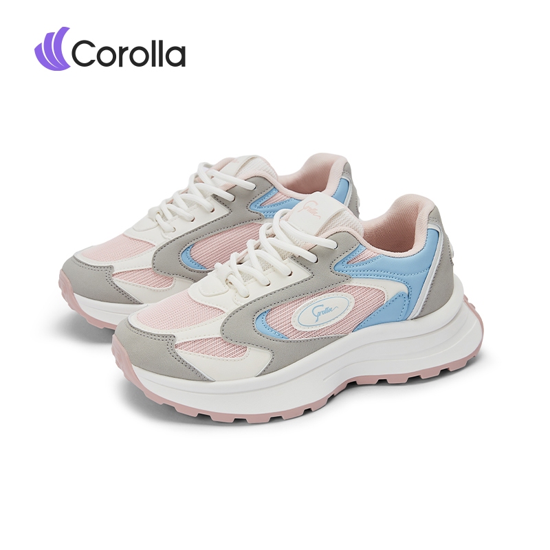 COROLLA Women's Sneakers Casual White Pink Sports High Outdoor Fashion ...