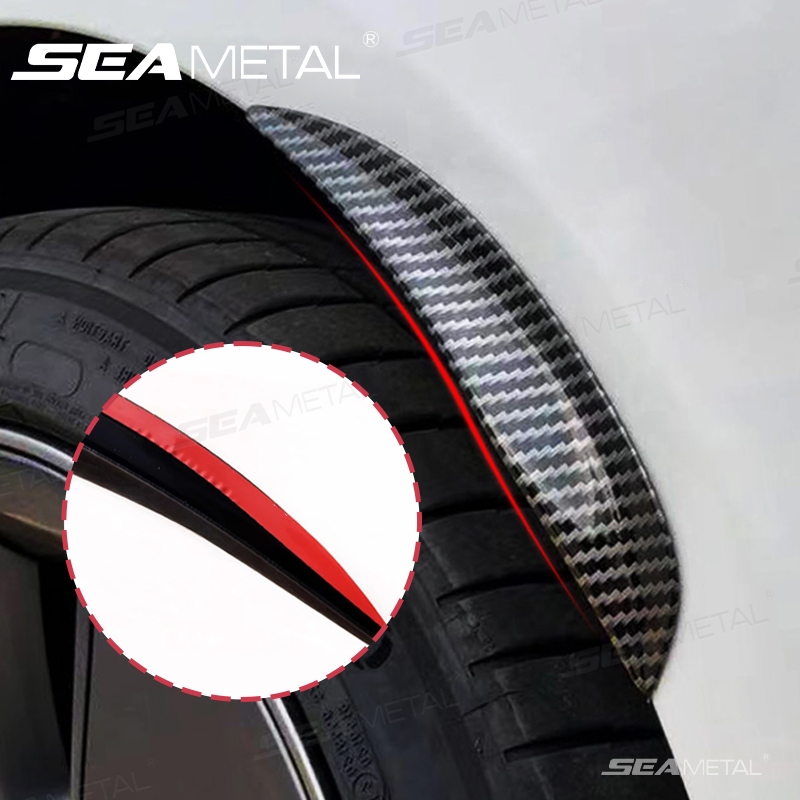 SEAMETAL 4Pcs/Set Car Wheel Eyebrow Arch Trim Side Fender Flare Strip ...