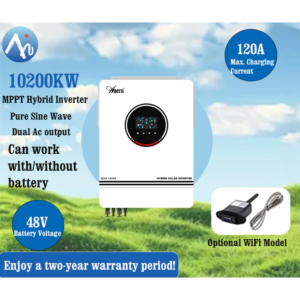 10200W Inverter Solar Power Inverter DC48V to AC 220V Car Inverter Pure ...