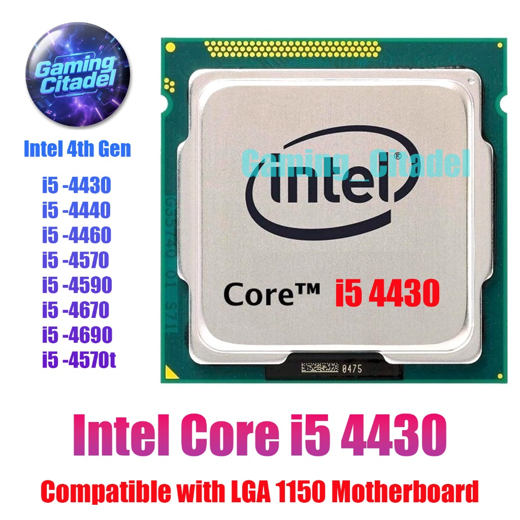 Used Intel Core i5-4430 i5-4440 i5-4460 i5-4570t i5-4590 i5-4670 i5 ...