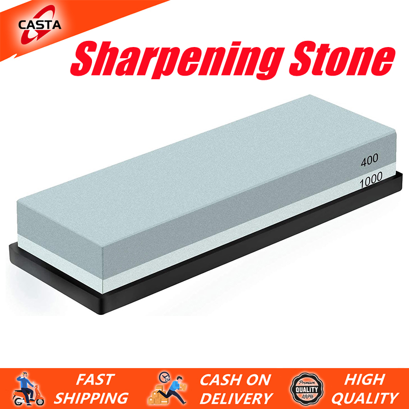 Premium Sharpening Stone 2 Side Grit 400/1000/4000 Waterstone Knife ...