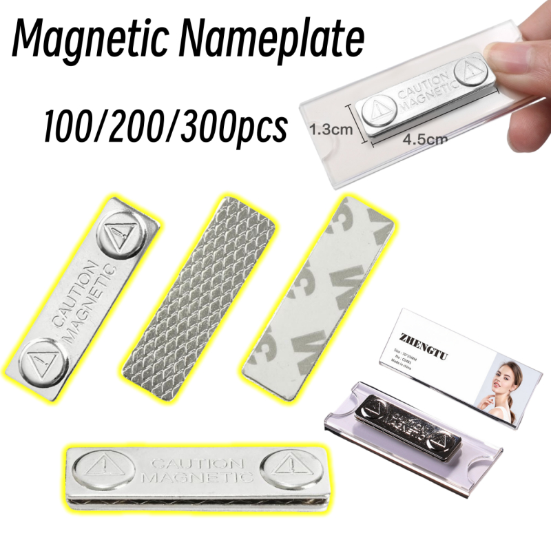 100/200/300pcs Magnet Nameplate/Magnet For Nameplate/Magnetic Name ...