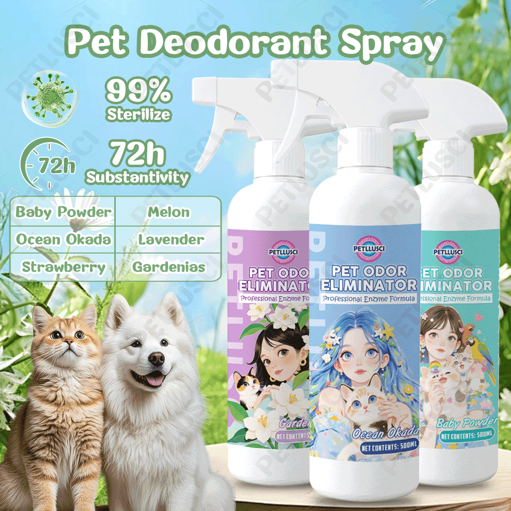 Pet Deodorant Spray 500ML Cat litter Deodorizer Spray For Cats And Dogs ...