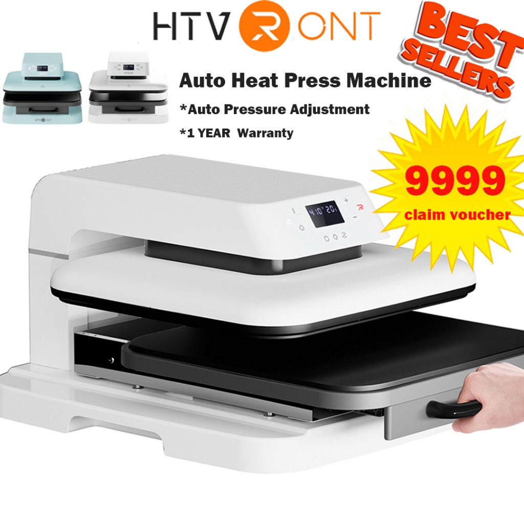 HTVRONT 220V Auto Heat Press Machine 15"X15"/38cm X 38cm Automatic Hot ...