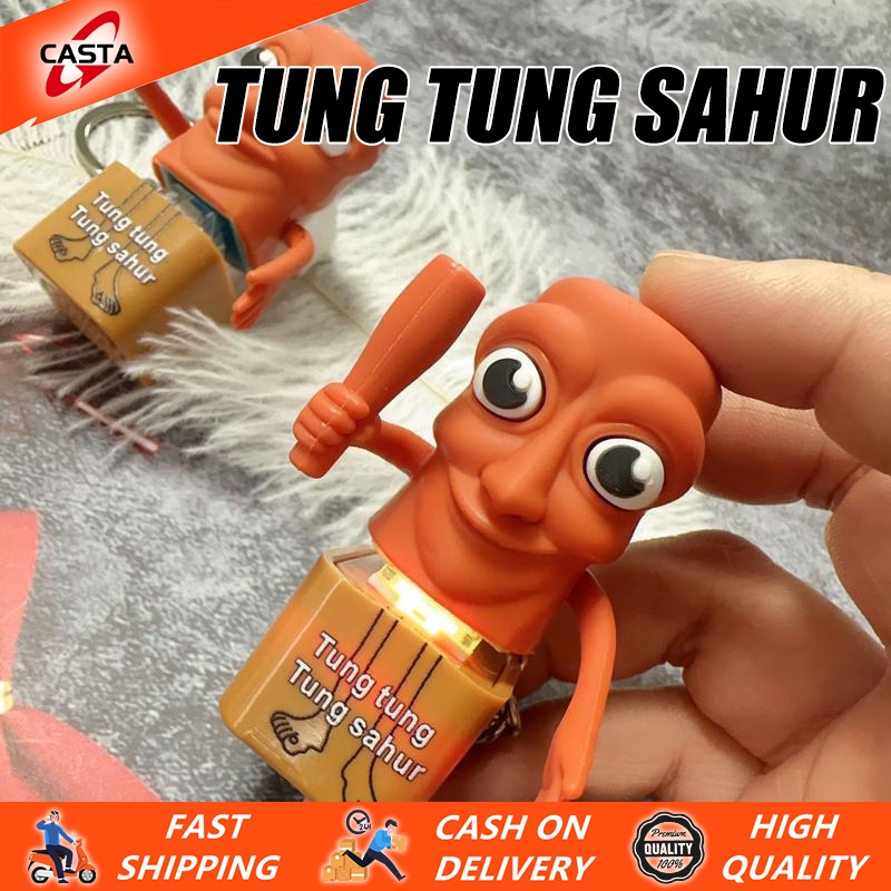Tung tung tung Sahur Toys Wooden Stick Man Character Voice Pressing ...