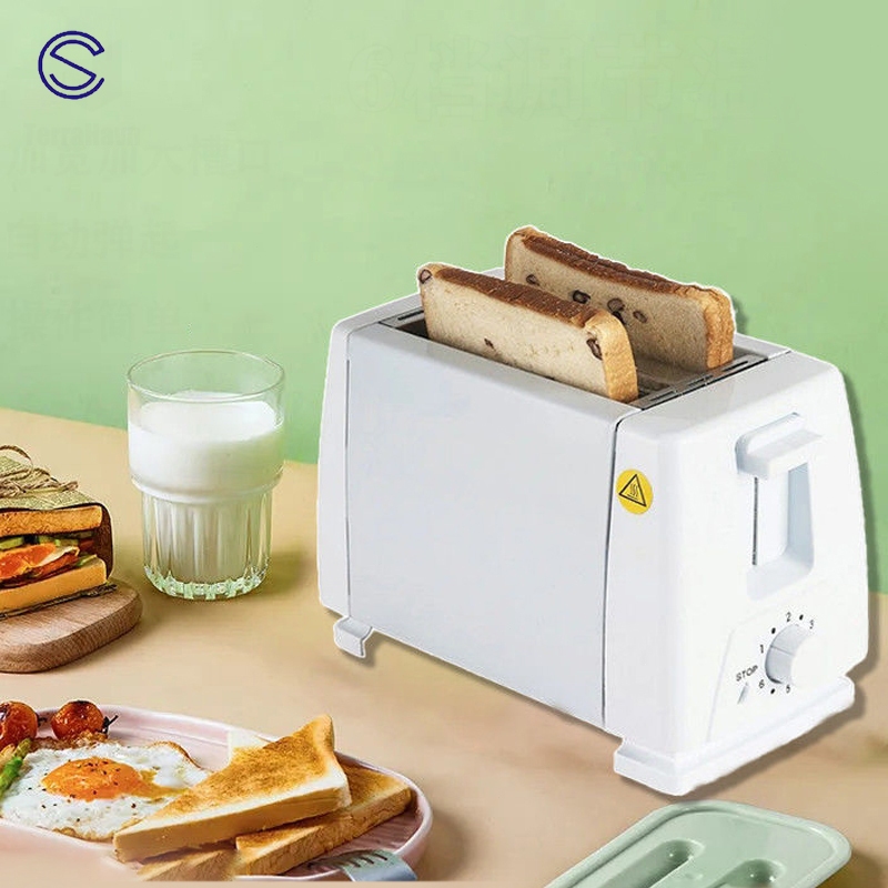 2 Slice Stainless Steel Toaster Fast Heating Auto Pop Up Bread Warmer ...