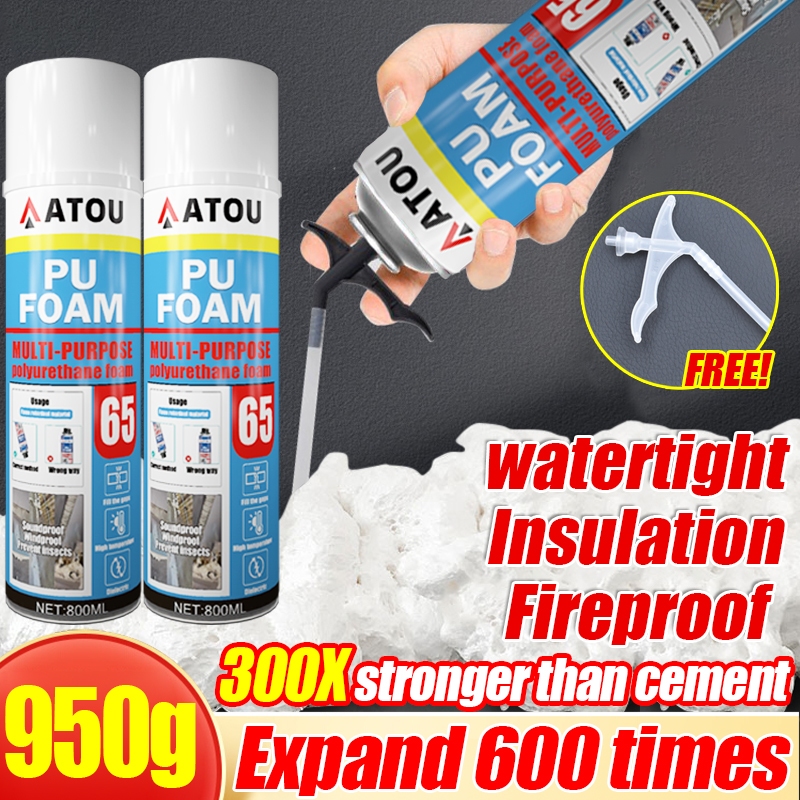 800ML PU Foam Polyurethane Spray polyurethane foam Expanding Foam Spray ...