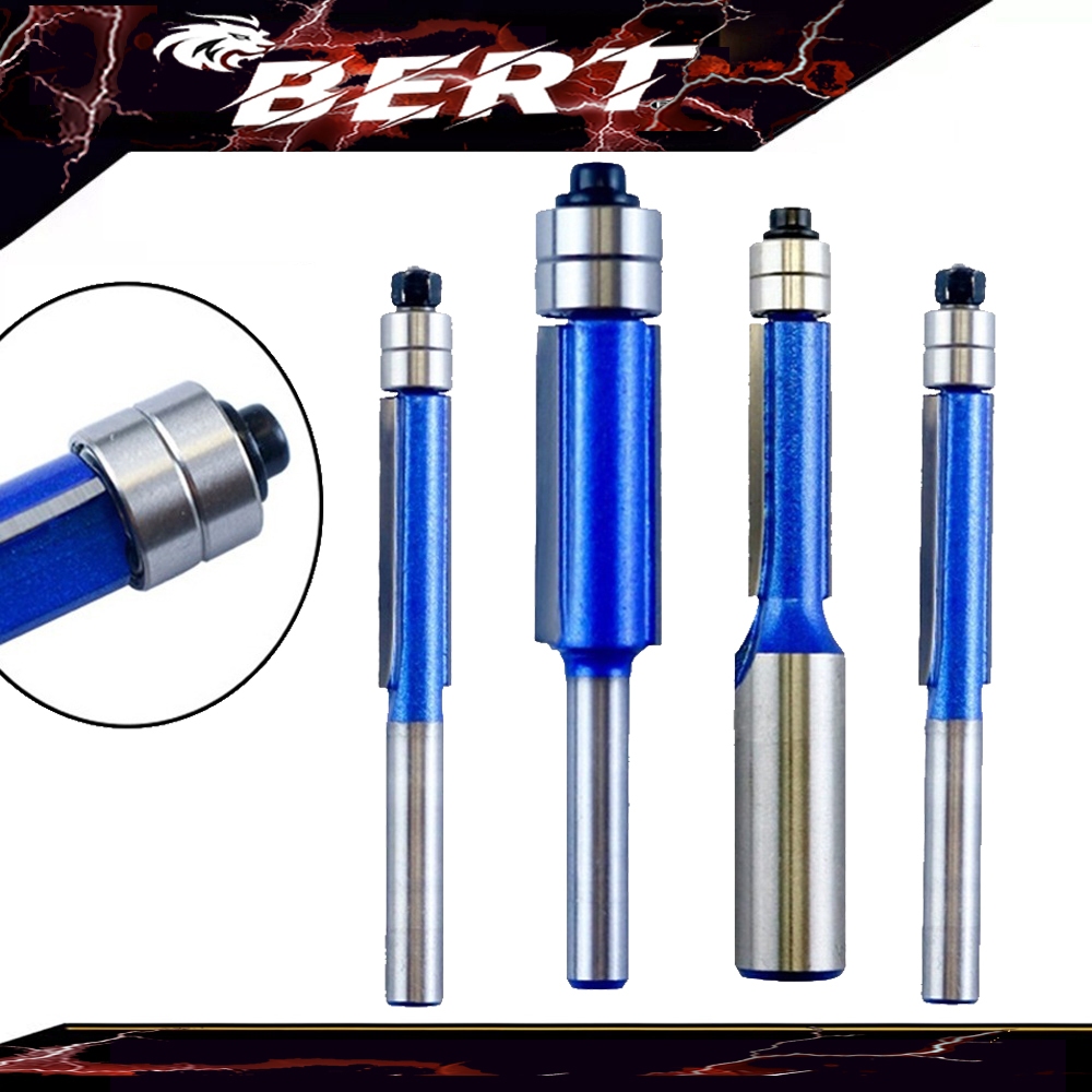 BERT🇵🇭｜1/4 Inch Shank Flush Trim Router Bits Set Top Bearing Router Bit ...