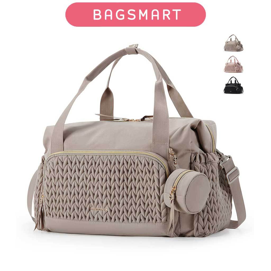 BAGSMART Diaper Tote Bag Large Capacity Travel Bags, Hospital Bag for ...
