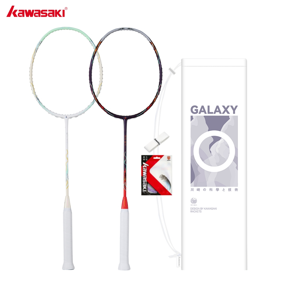 Kawasaki Badminton Racket YUJIAN GALAXY 4U 18-32LBS Full Carbon ...