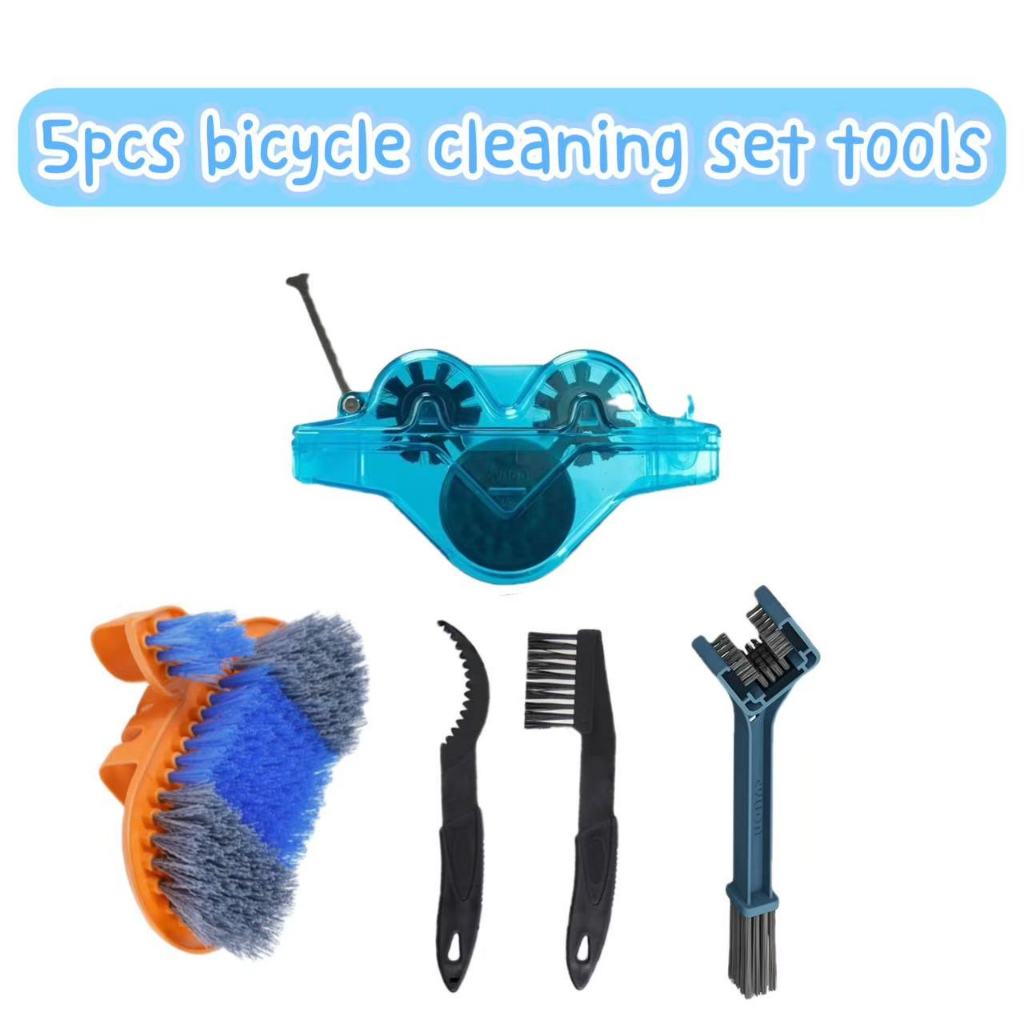 Bike Chain Cleaner Tool Set with Brushes Cycling Maintenance Kit ...