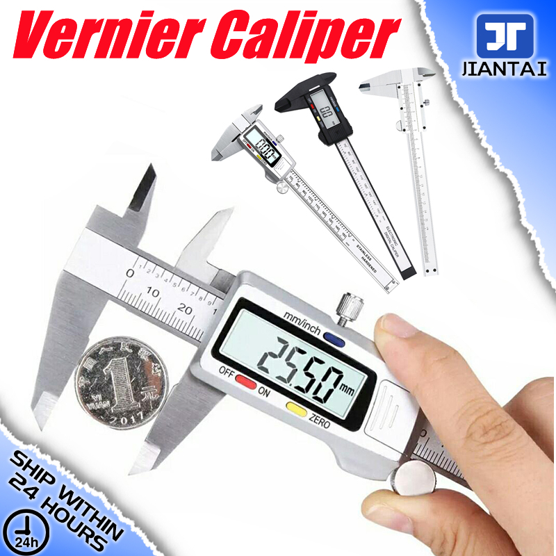 Digital Calipers 150 mm 6 inch LCD Screen Vernier Caliper Inch ...