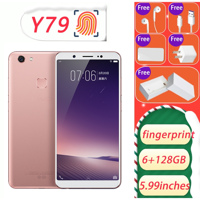 Y79 4G network 6+128G qualified smartphone rear fingerprint sensor ...