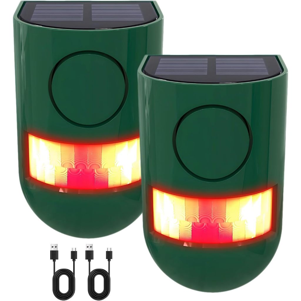 Daytech Solar Motion Sensor Alarm Outdoor 4 Working Mode Motion ...