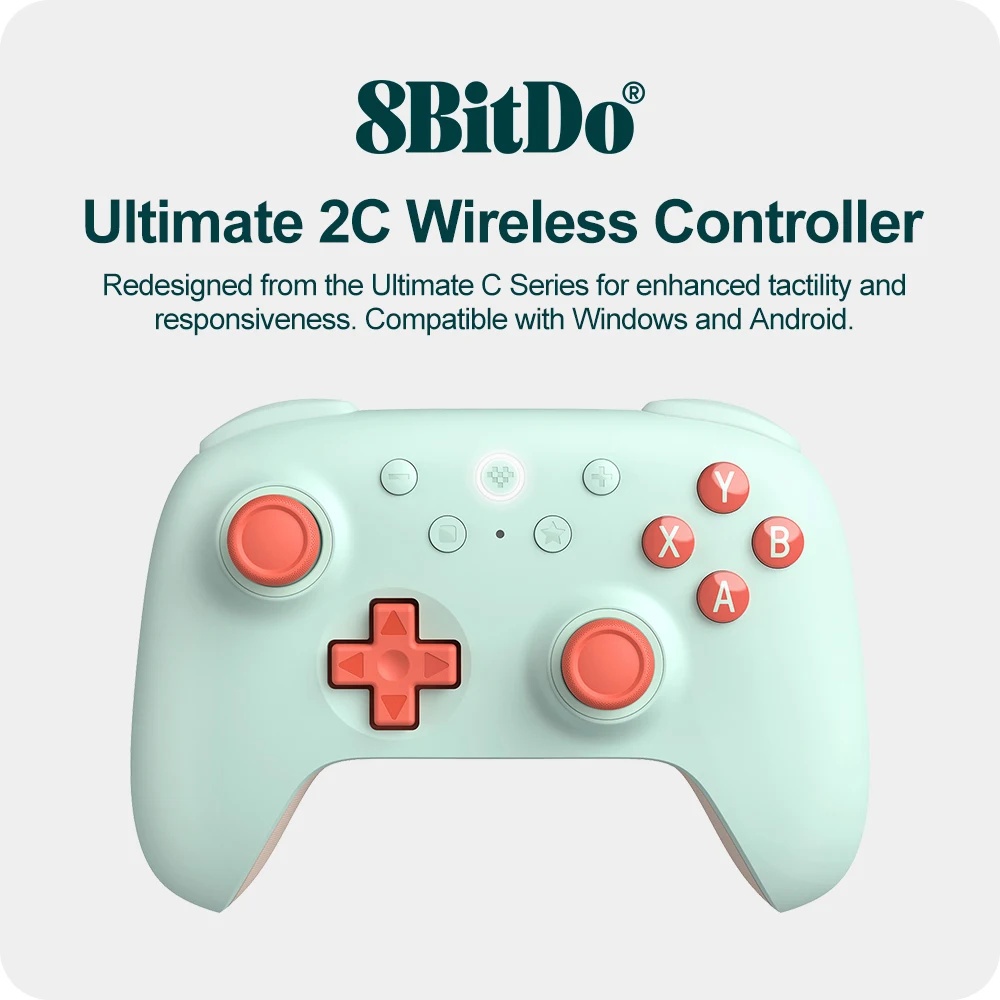 8BitDo Ultimate 2C Wireless Gaming Controller，Gamepad with Hall Effect ...
