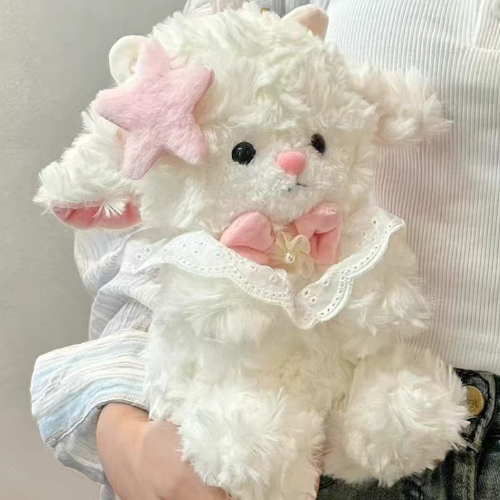 Fluffy Sheep Plush Toy Princess Sheep Doll Cute Birthday Doll Valentine ...