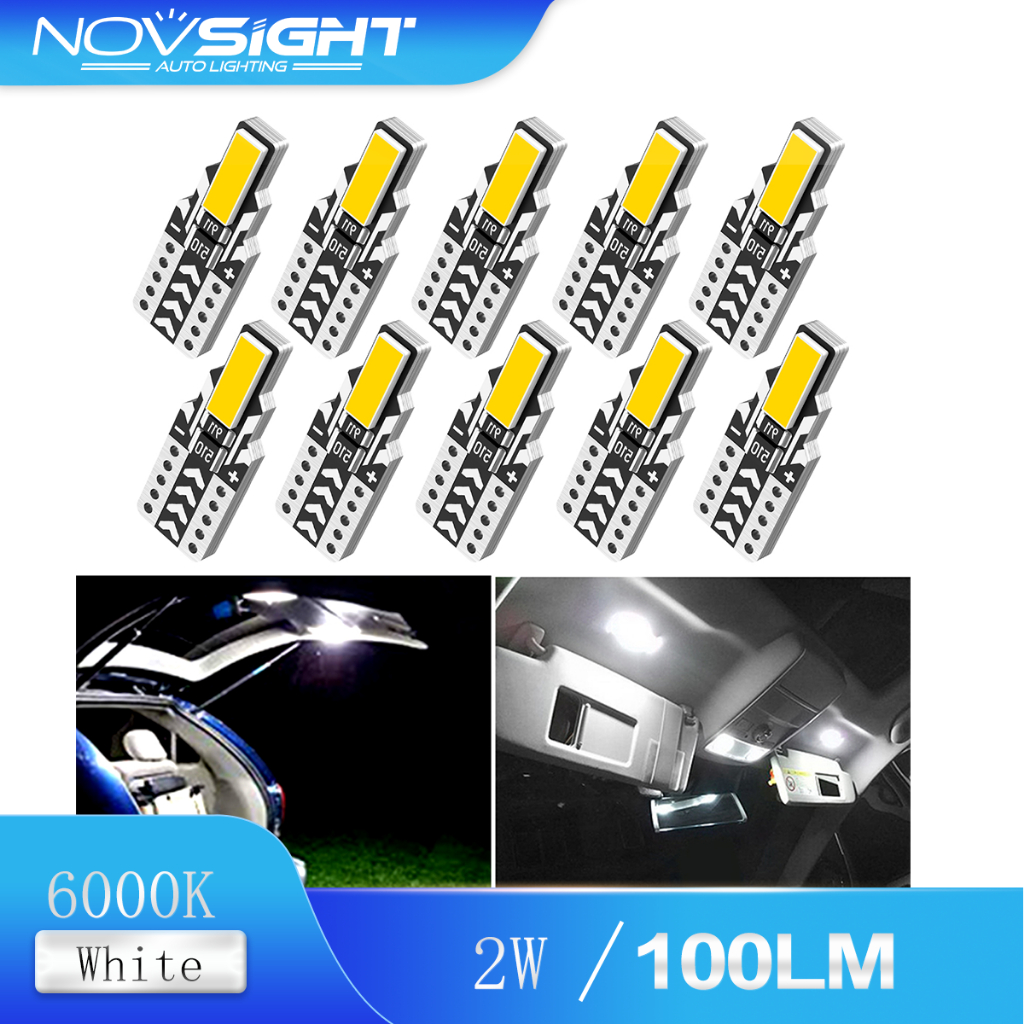 Novsight 10 PCS T10 Car LED Reading Light Parking Light interior lights ...