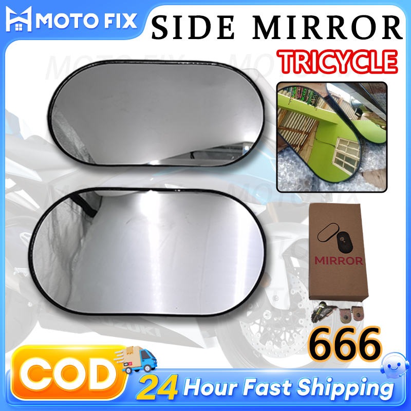 Motorcycle Mirror BUMPER bumper tricycle onnner side mirror #666 COD ...