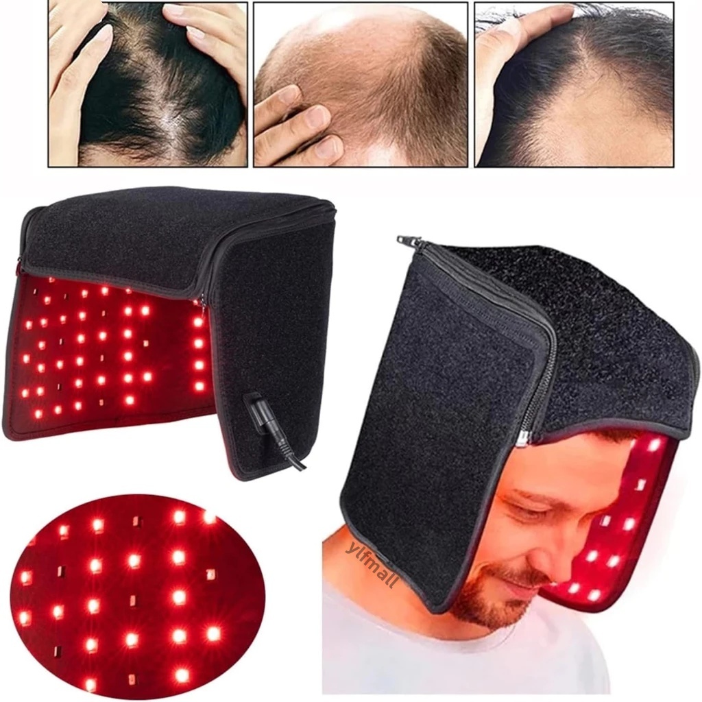 LED Red Light Therapy Hat for Hair Growth, 660nm & 850nm Infrared Hair ...