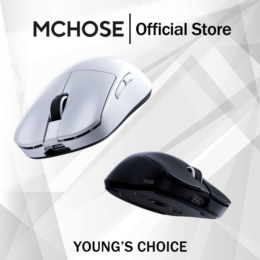 MCHOSE L7 Wireless Mouse PAW3395 Ultra-Lightweight 39g Gaming Mouse Tri-Mode 2.4g Wireless/Wired ...