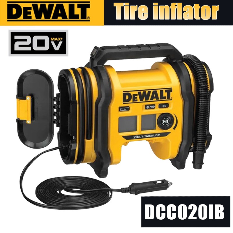 DEWALT Tire Inflator Portable Air Compressor 20V MAX, Air Pump with ...