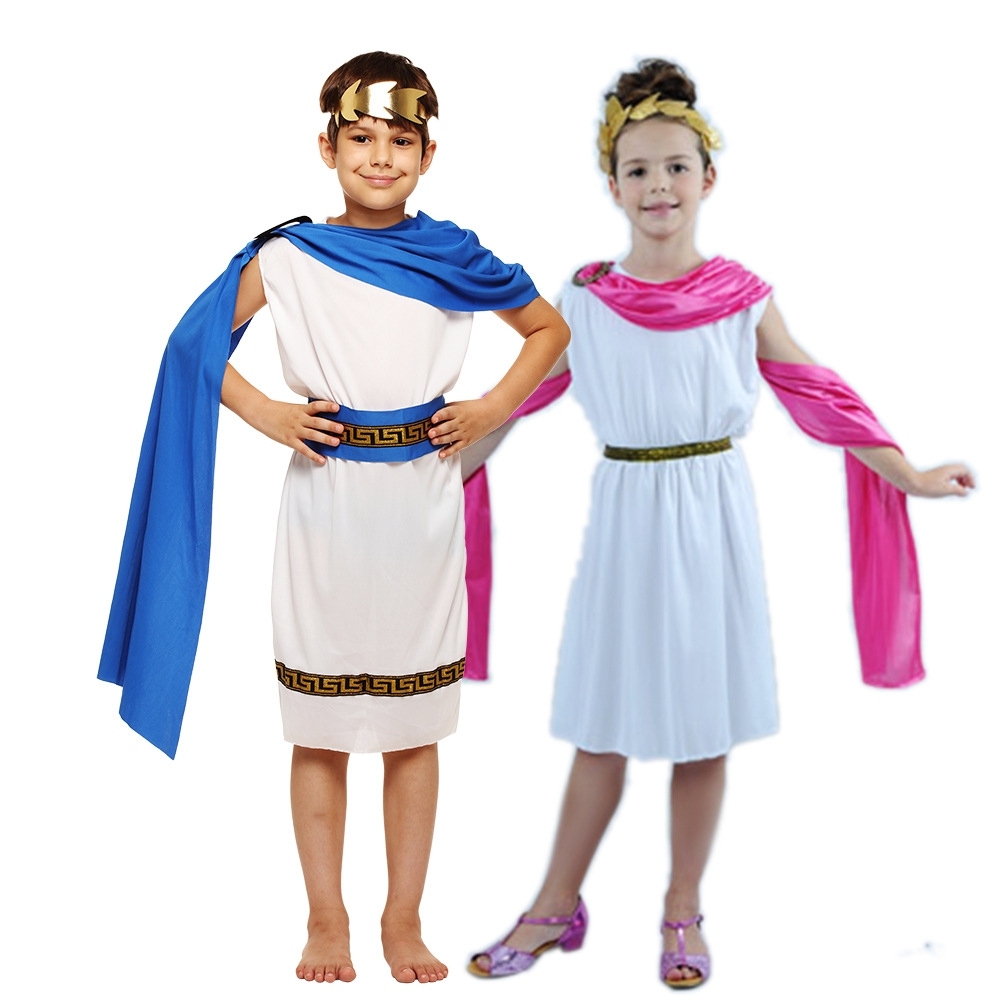 Boys Olympiakos Greece Zeus Athena Priestess Halloween Costumes for ...