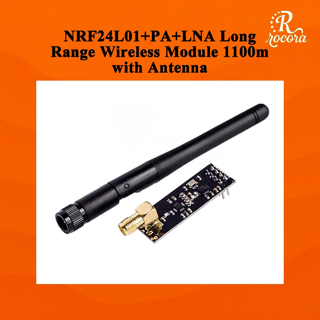 NRF24L01+PA+LNA Long Range Wireless Module 1100m with Antenna for Arduino Raspberry Pi IoT ...
