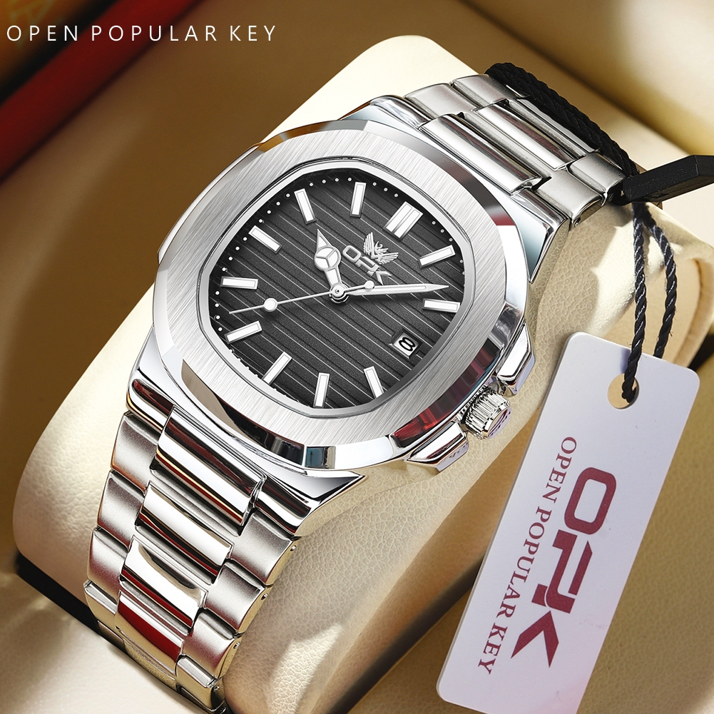 OPK Watch For Men Waterproof Original Quartz Stainless Steel Luminous ...