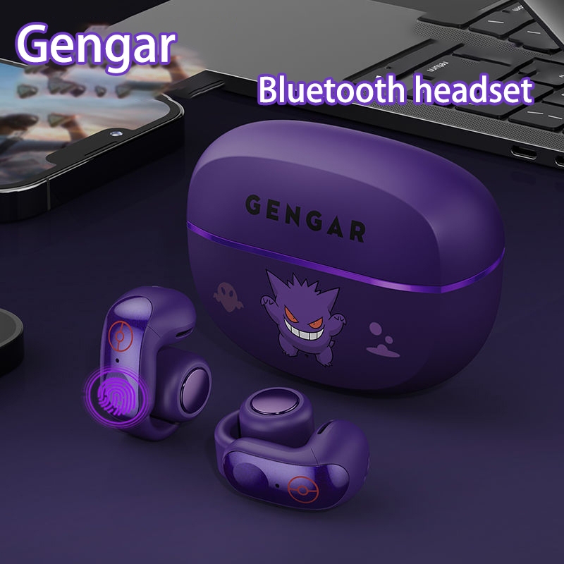 Gengar Bluetooth Earbuds Wireless Ghost Pokemon Gaming Headphones Noise ...
