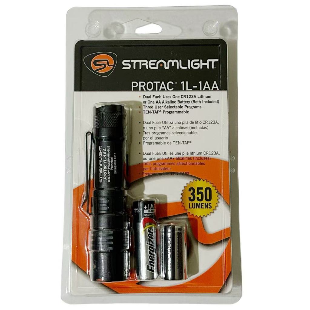 Streamlight ProTac 1L-1AA Flashlight 350 Lumens Entry Level E ...