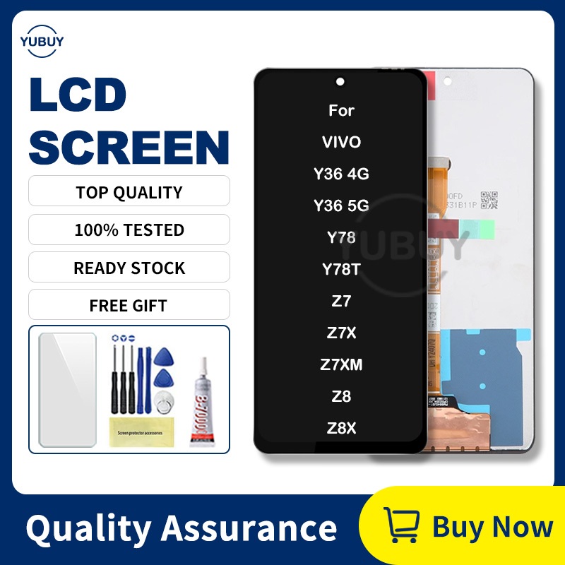 For Vivo Y36 4G/Y36 5G/Y78/Y78T/Z7/Z7X/Z7XM/Z8/Z8X LCD Digital Touch ...