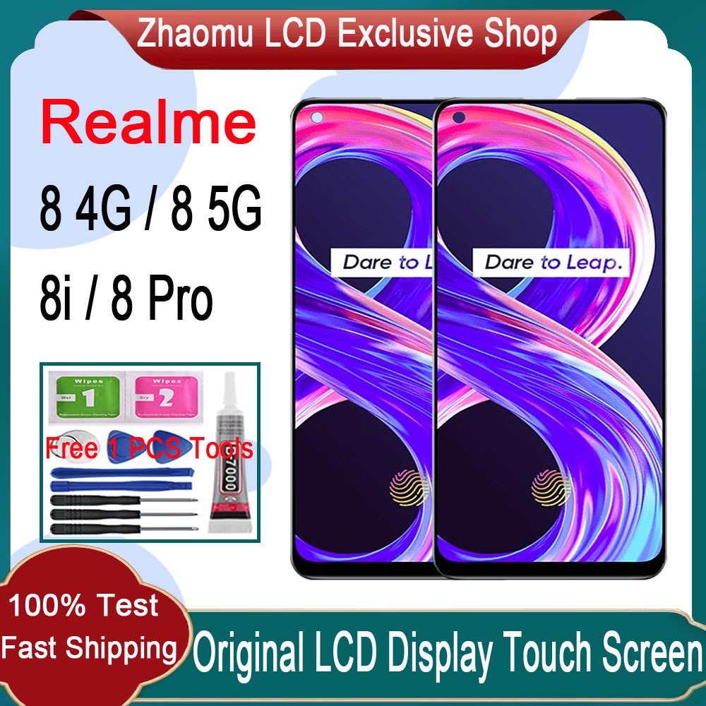 Original AMOLED Realme 8 4G 5G 8i 8 Pro LCD Display Touch Screen Replacement | Shopee Philippines