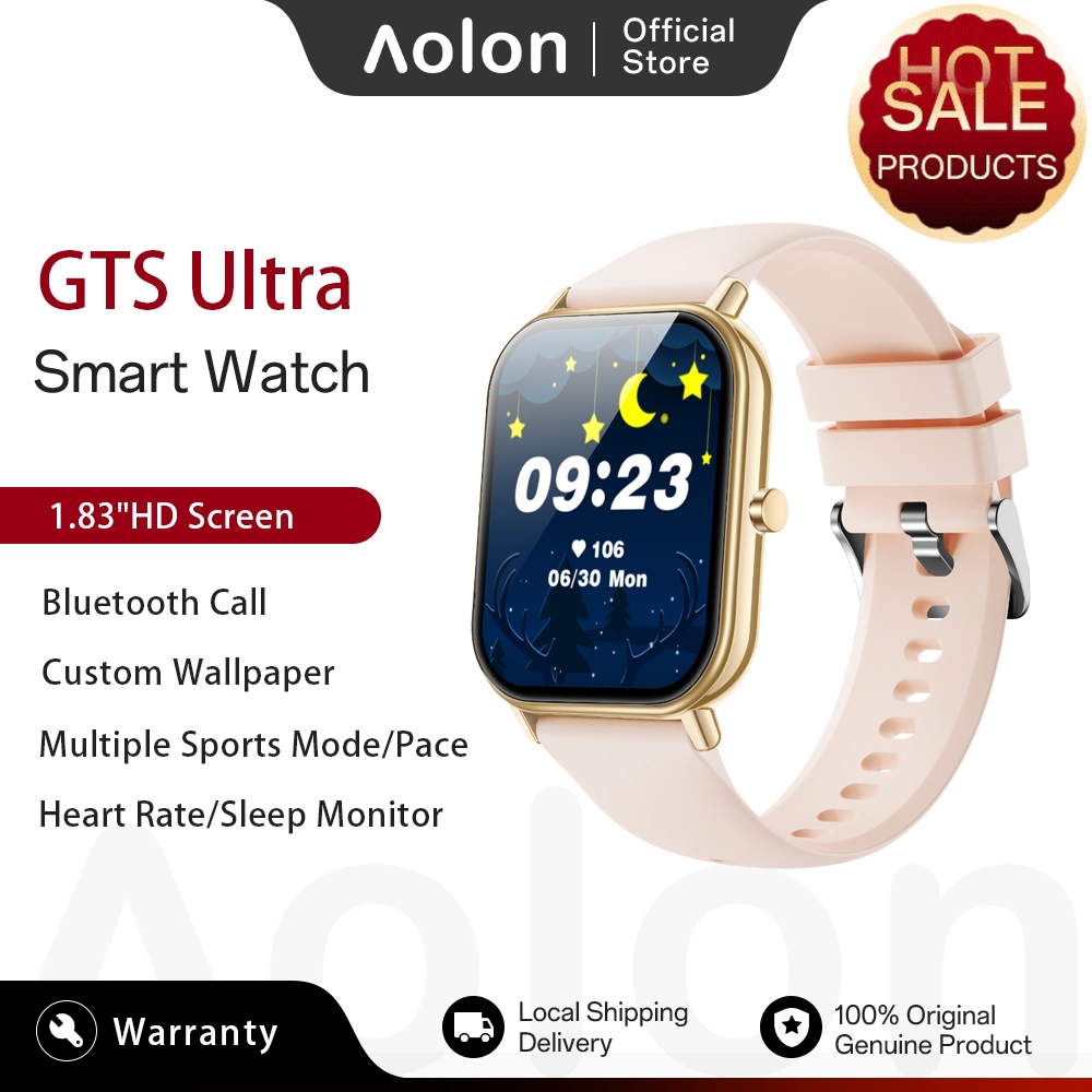 Aolon GTS Ultra Smart Watch for Men Women 100+ Sport Modes Waterproof ...
