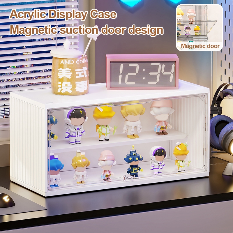 Acrylic Display Case Boxes Popmart Toy Storage Organizer Stackable ...