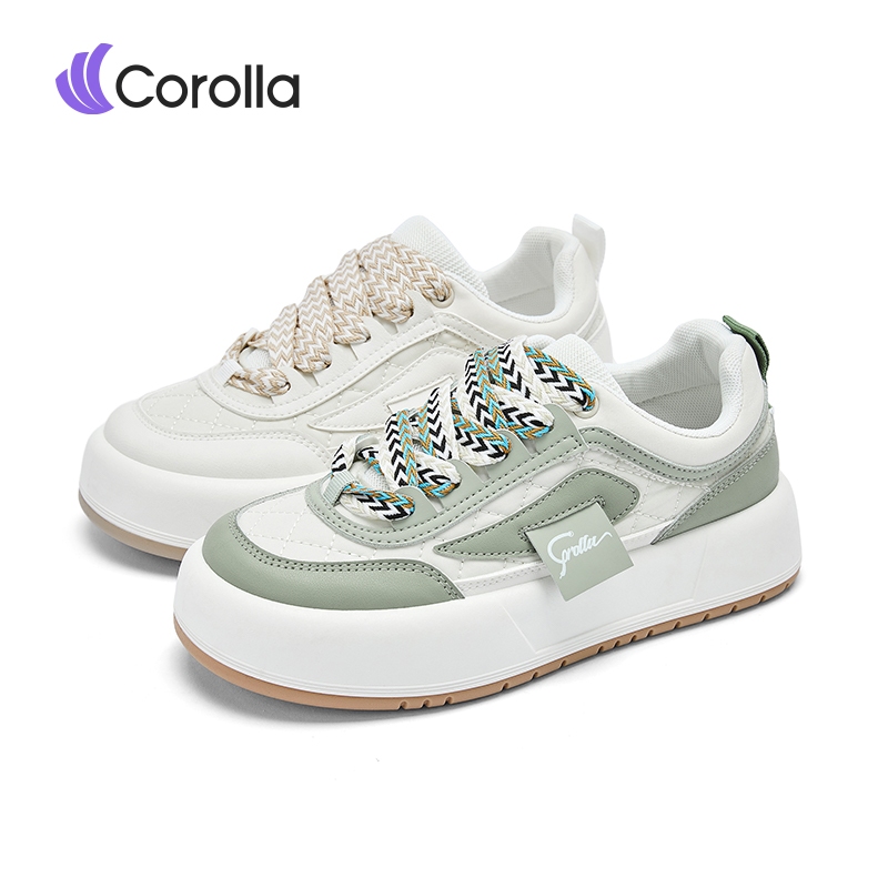 COROLLA rubber shoes for women White Sneakers Latest Casual chunky ...
