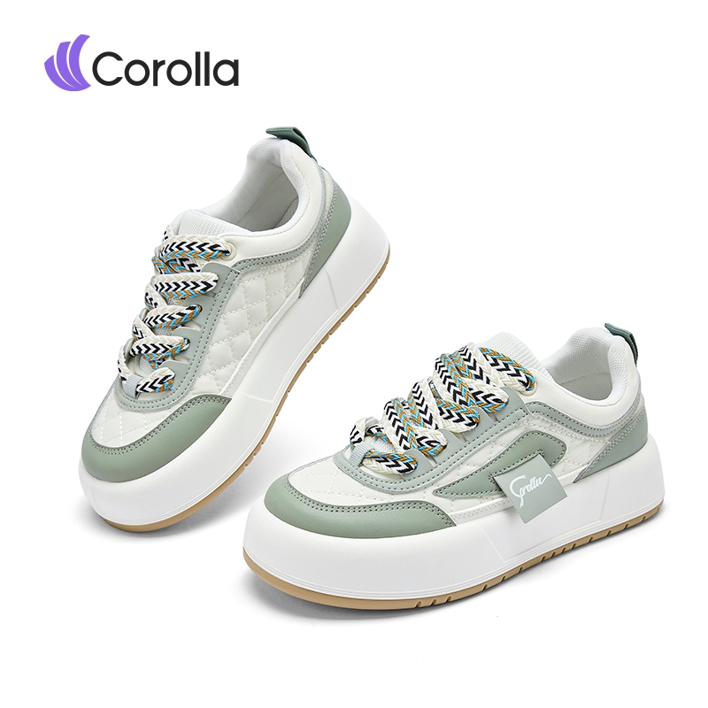 COROLLA rubber shoes for women White Sneakers Latest Casual chunky ...