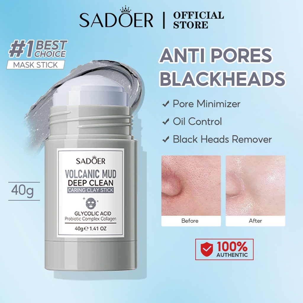 SADOER Alaska Volcano Pore Clay Mask Stick Anti Black Heads Minimize ...