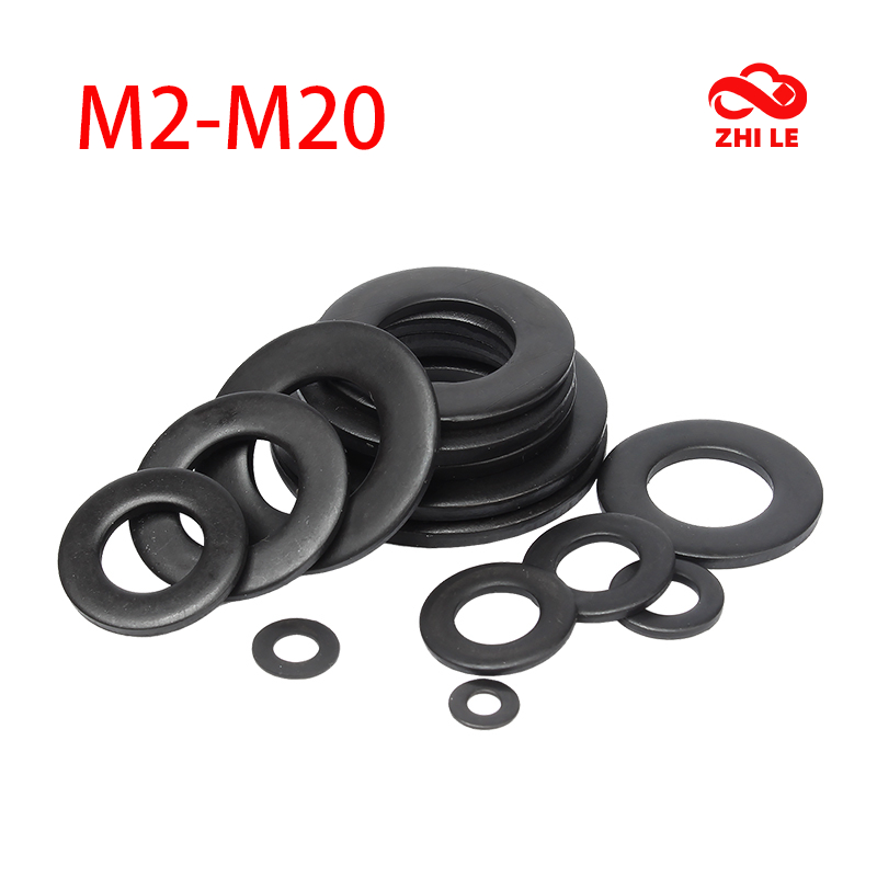 M2-M20 Metal Washers Grade 8.8 Black High Carbon Steel Flat Washer Set ...